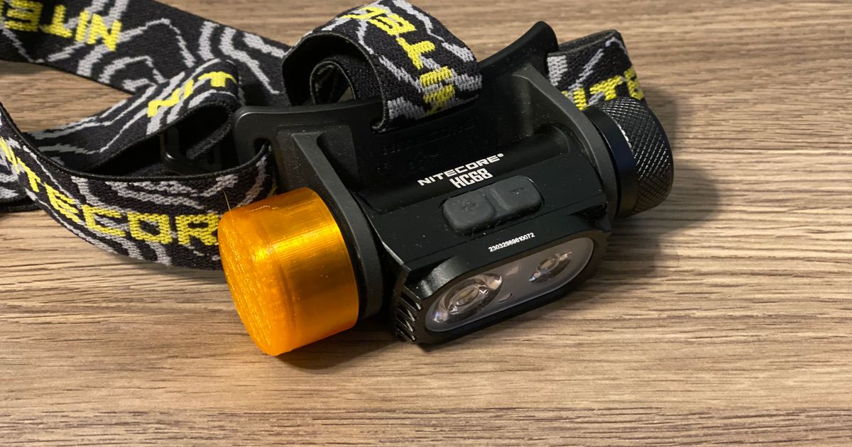 Travel switch cap for Nitecore HC68 headlamp by Adam | Download free ...