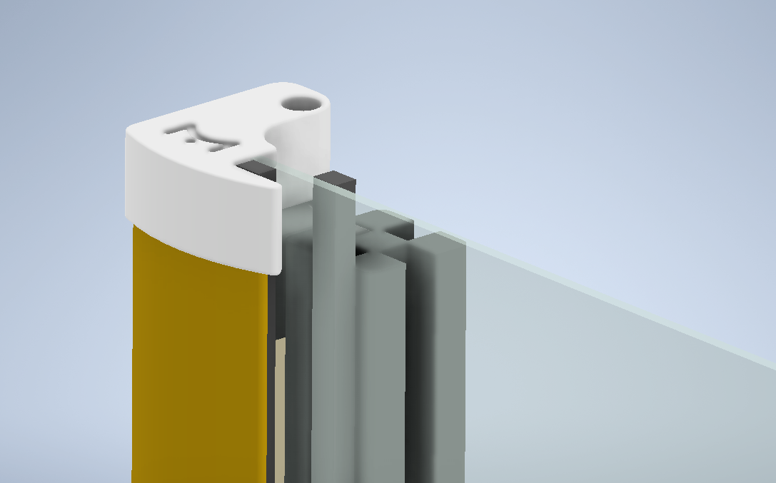 Voron Full Panel Front Door Latches for ~3/4" Aluminum Stair Moulding ...
