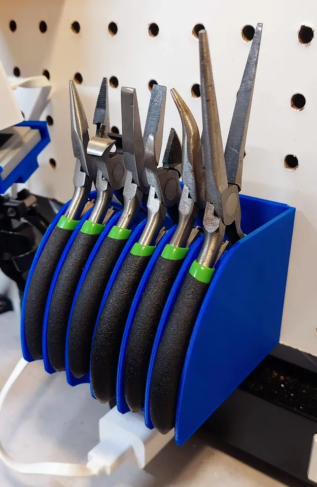 Precision Pliers Stand, optional Pegboard Mount by Blackcrow | Download ...