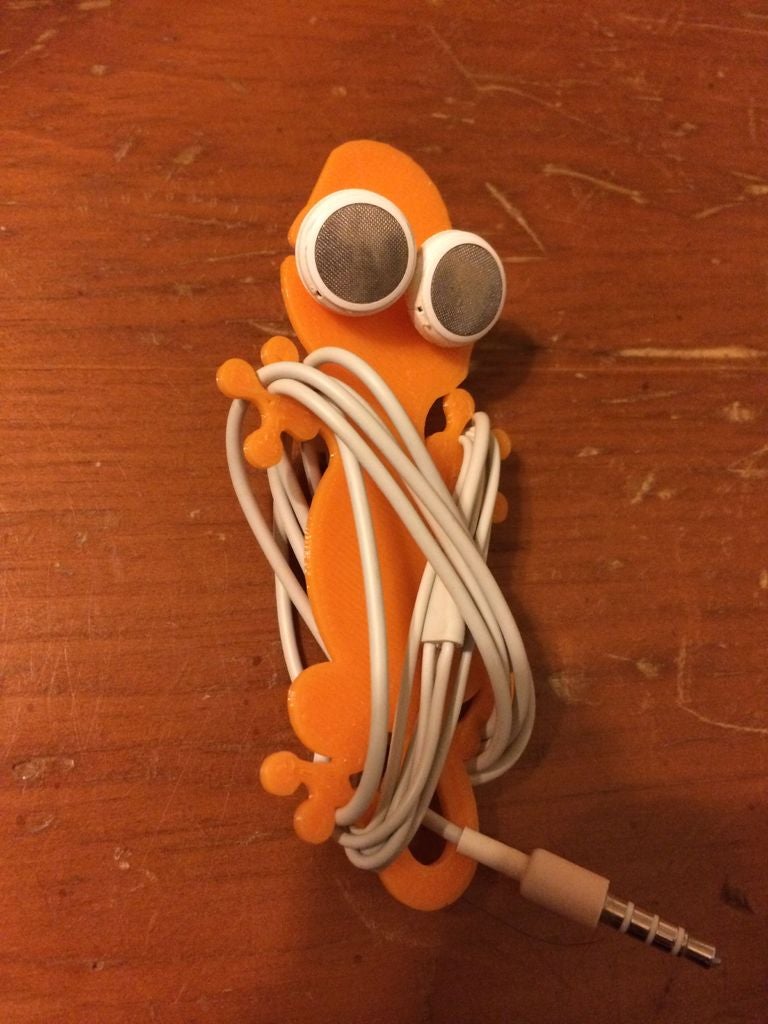 Gecko Earbud / Cable Holder by Pale | Download free STL model ...