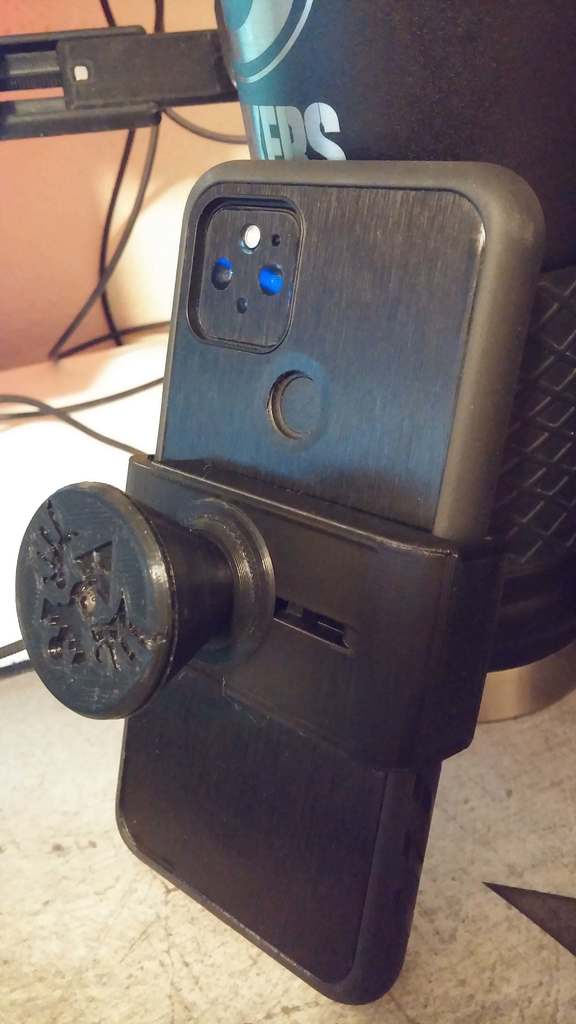 Removable Pop Socket Phone Mount by Drew Singer | Download free STL ...