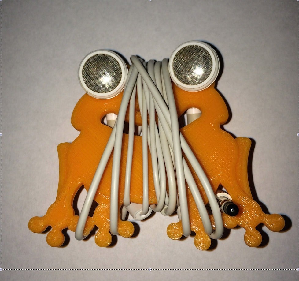 Frog Earbud / Headphone Holder by Pale | Download free STL model ...
