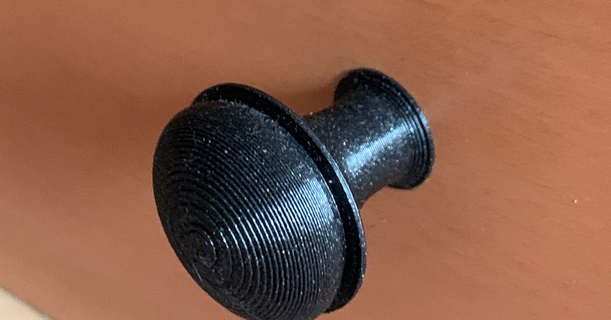 Furniture Handle/Boss by Stefan R | Download free STL model ...