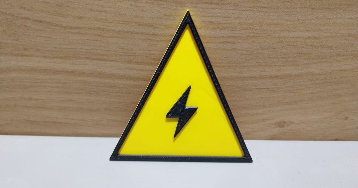 Electrical warning sign by Ruben Hauwaerts | Download free STL model ...