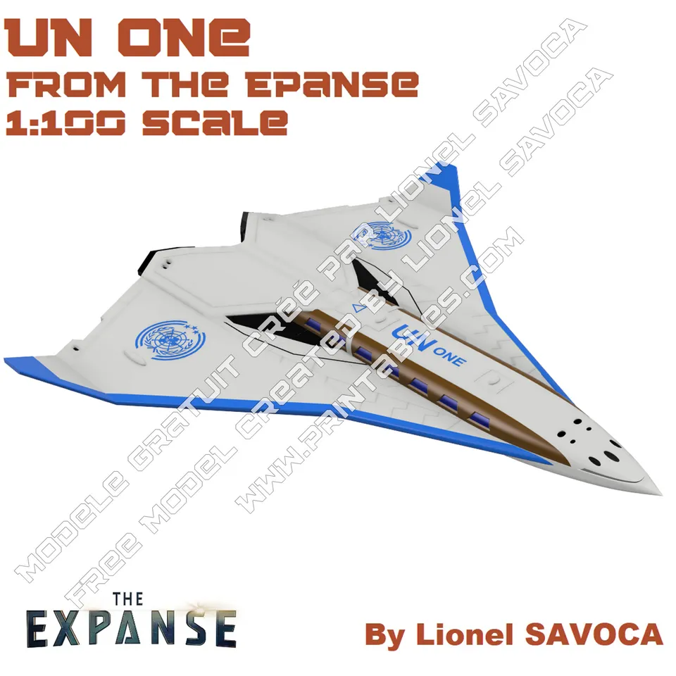 UN One From THE EXPANSE TV show - 1:100 Scale by Lionel SAVOCA ...
