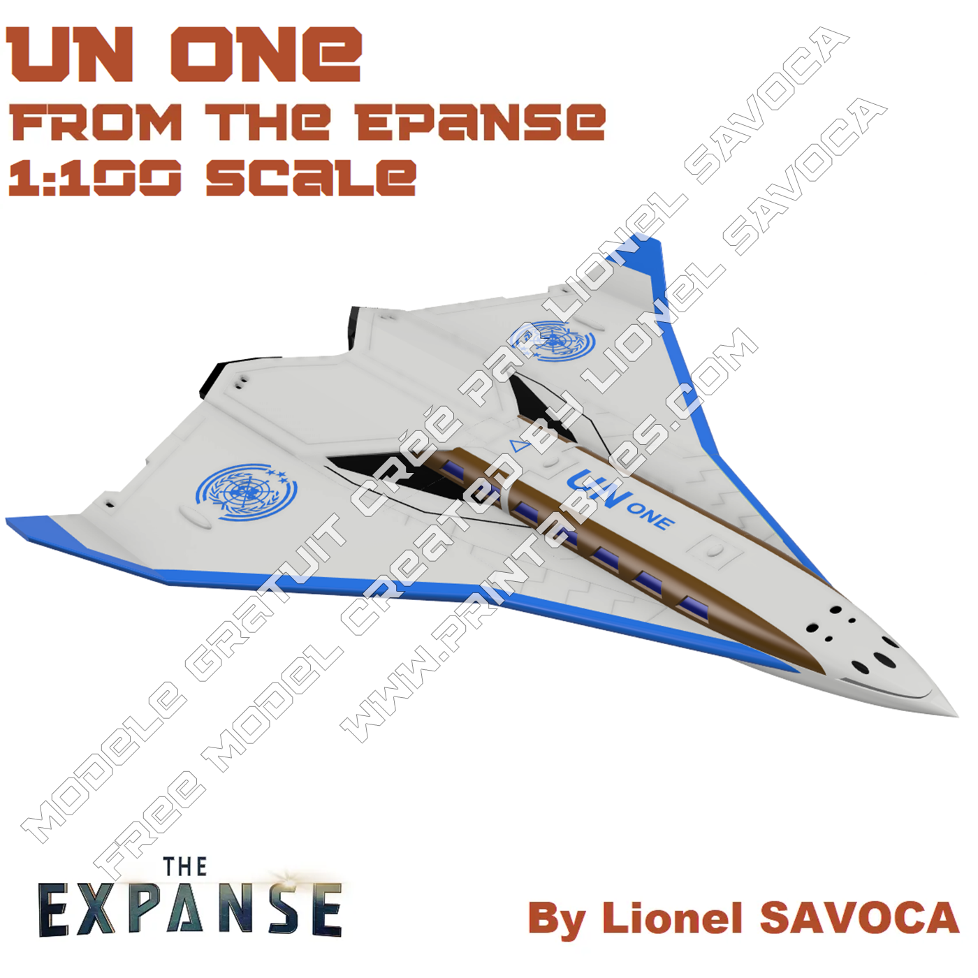 UN One From THE EXPANSE TV show - 1:100 Scale por Lionel SAVOCA ...