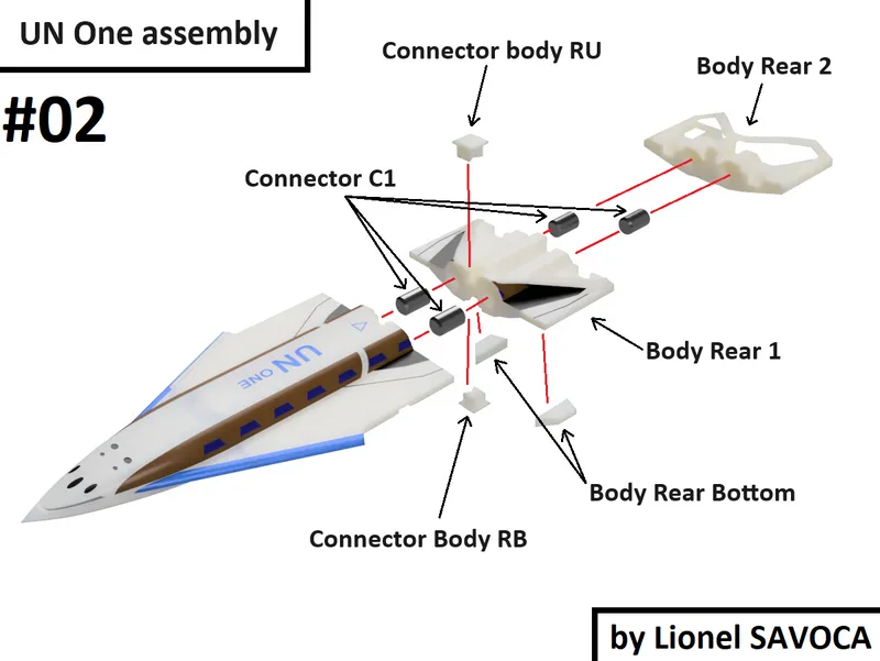 UN One From THE EXPANSE TV show - 1:100 Scale por Lionel SAVOCA ...