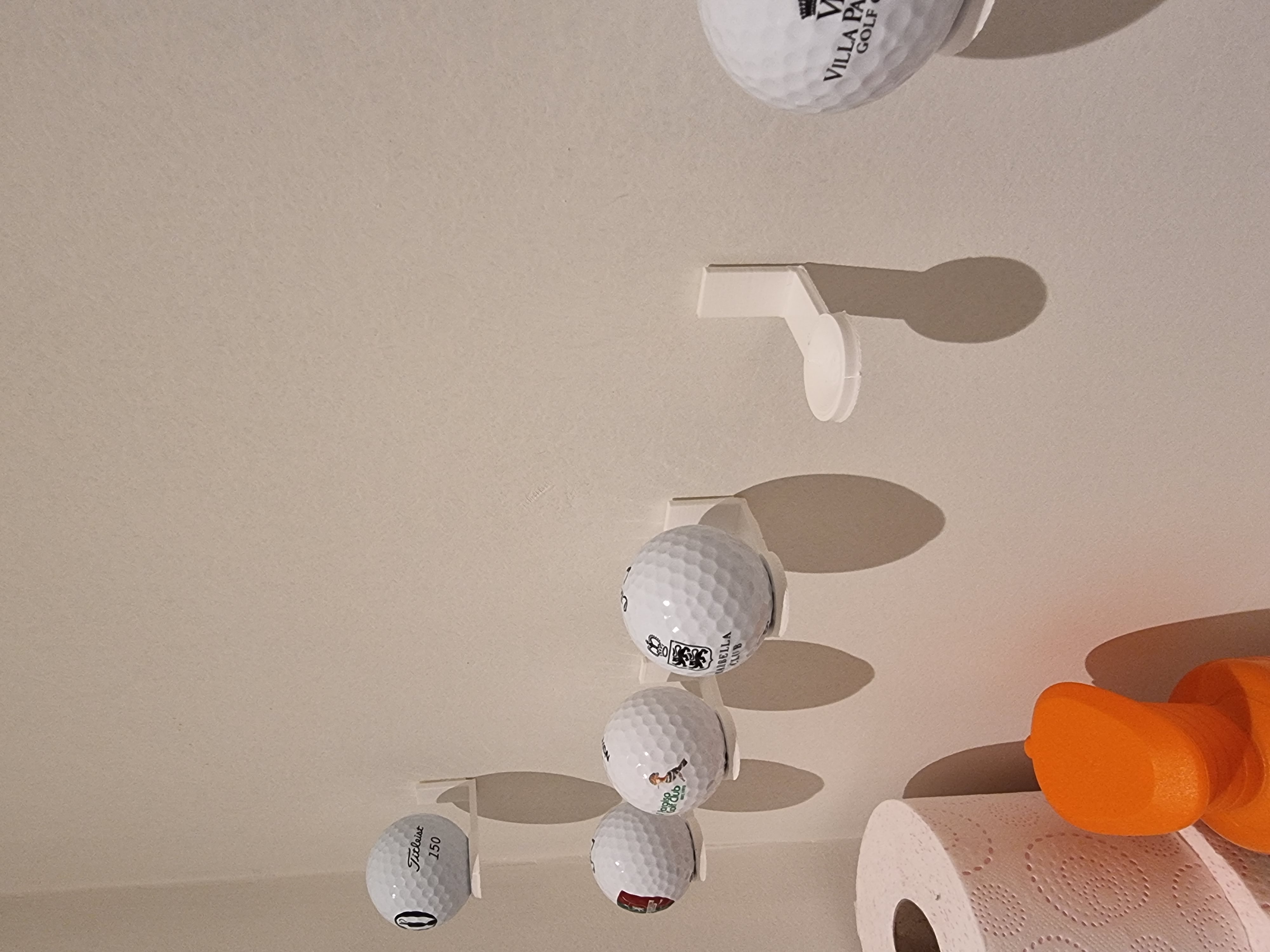 Golf Ball Wall Mount by Henri Deslee | Download free STL model ...