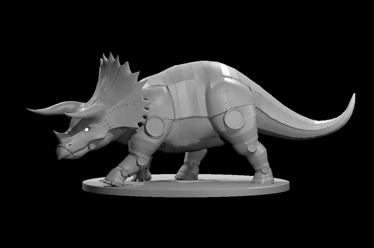 Clockwork Triceratops by MZ4250 | Download free STL model | Printables.com