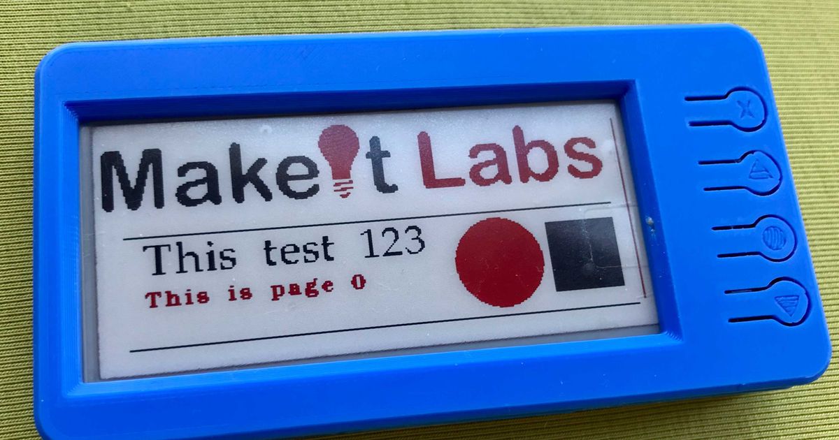 Lilygo TTGO T5S 2.9" ESP32 ePaper Board Case by bkgoodman | Download ...