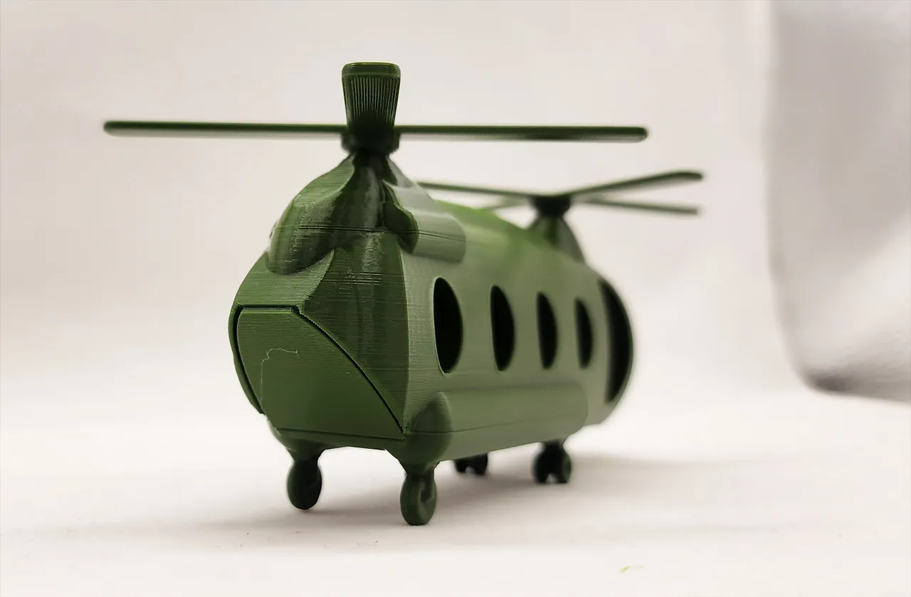 Chinook Helicopter - No Supports - Print in Place by Triple G Workshop ...