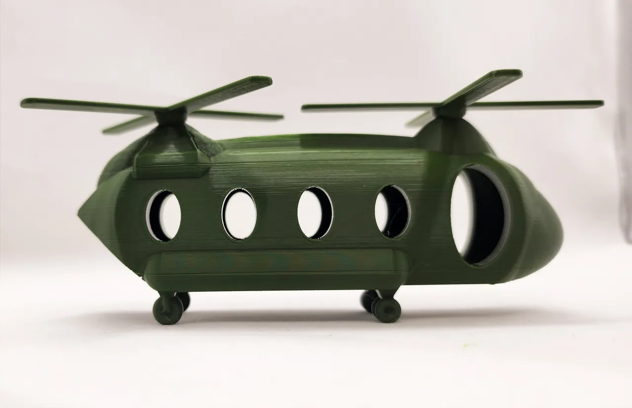 Chinook Helicopter - No Supports - Print in Place by Triple G Workshop ...