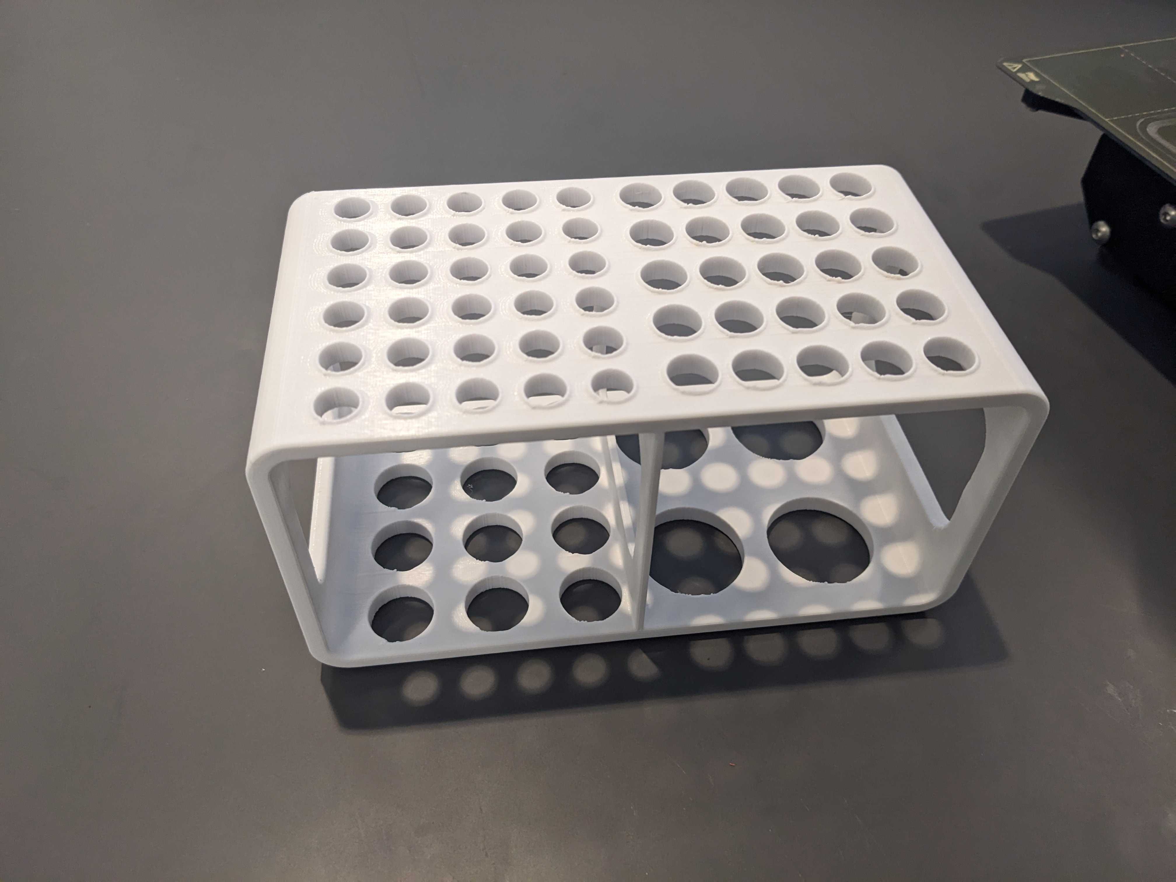 Large Tube Rack (F15, F50, Eppendorf) por LabWizard | Descargar modelo ...