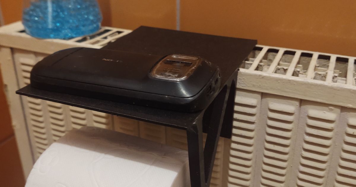 Toilet paper holder - radiator hanger by 42 | Download free STL model ...