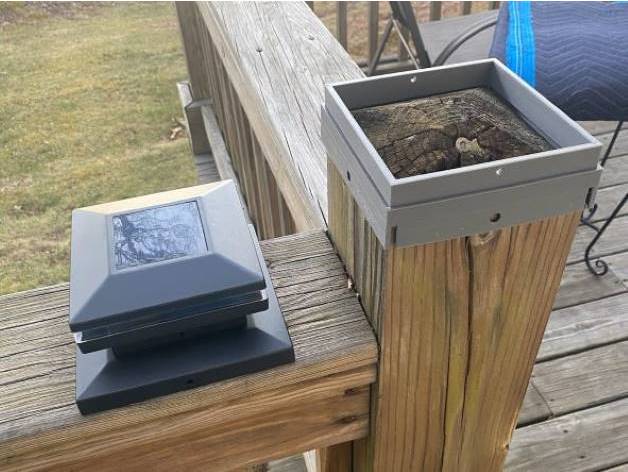 Solar light beveled post installation adapter by NC10 | Download free ...