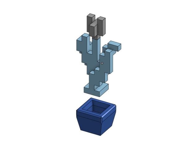 Minecraft Tulip by Thenated0g | Download free STL model | Printables.com