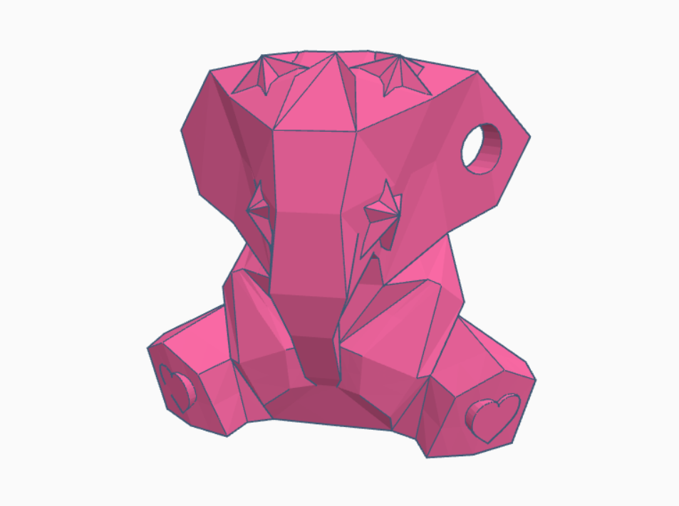 Low Poly Elephant Keyring by Vivid Creations 3D | Download free STL ...