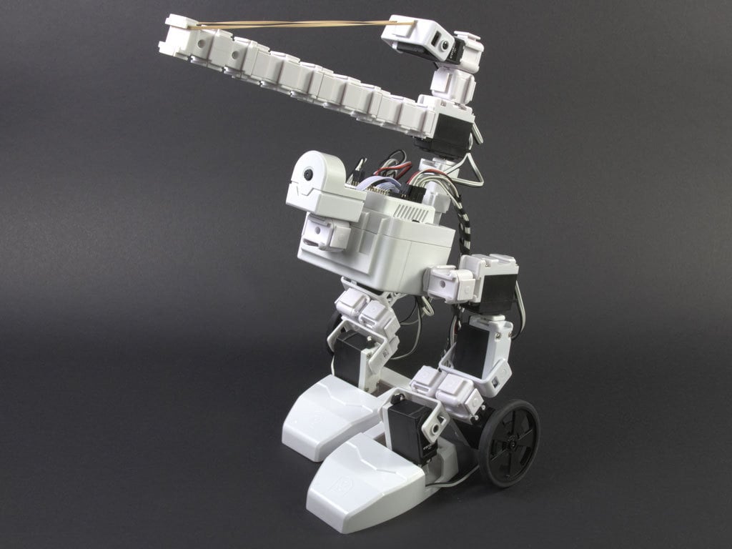 EDI Mech Warrior Elastic Band Shooting Robot with EZ-Bits by EZ-Robot ...