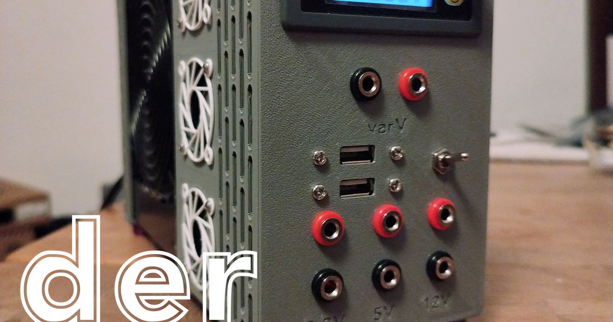 der Regler | a solder-free benchtop-lab-PSU made from an ATX power ...