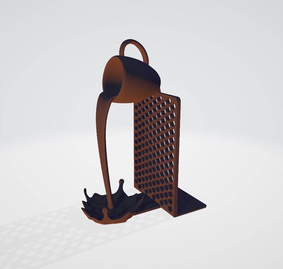 Coffee spill book stand / holder by 3D Magic | Download free STL model ...