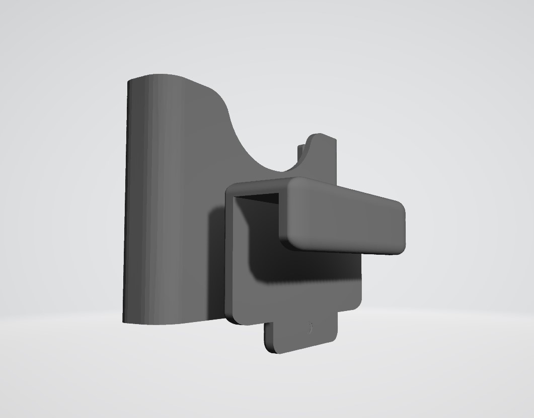 Phone mount on back of monitor by 3D Magic | Download free STL model ...