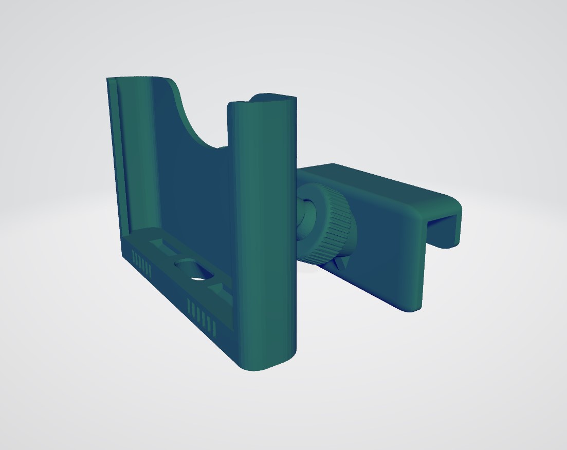 Phone mount on back of monitor by 3D Magic | Download free STL model ...
