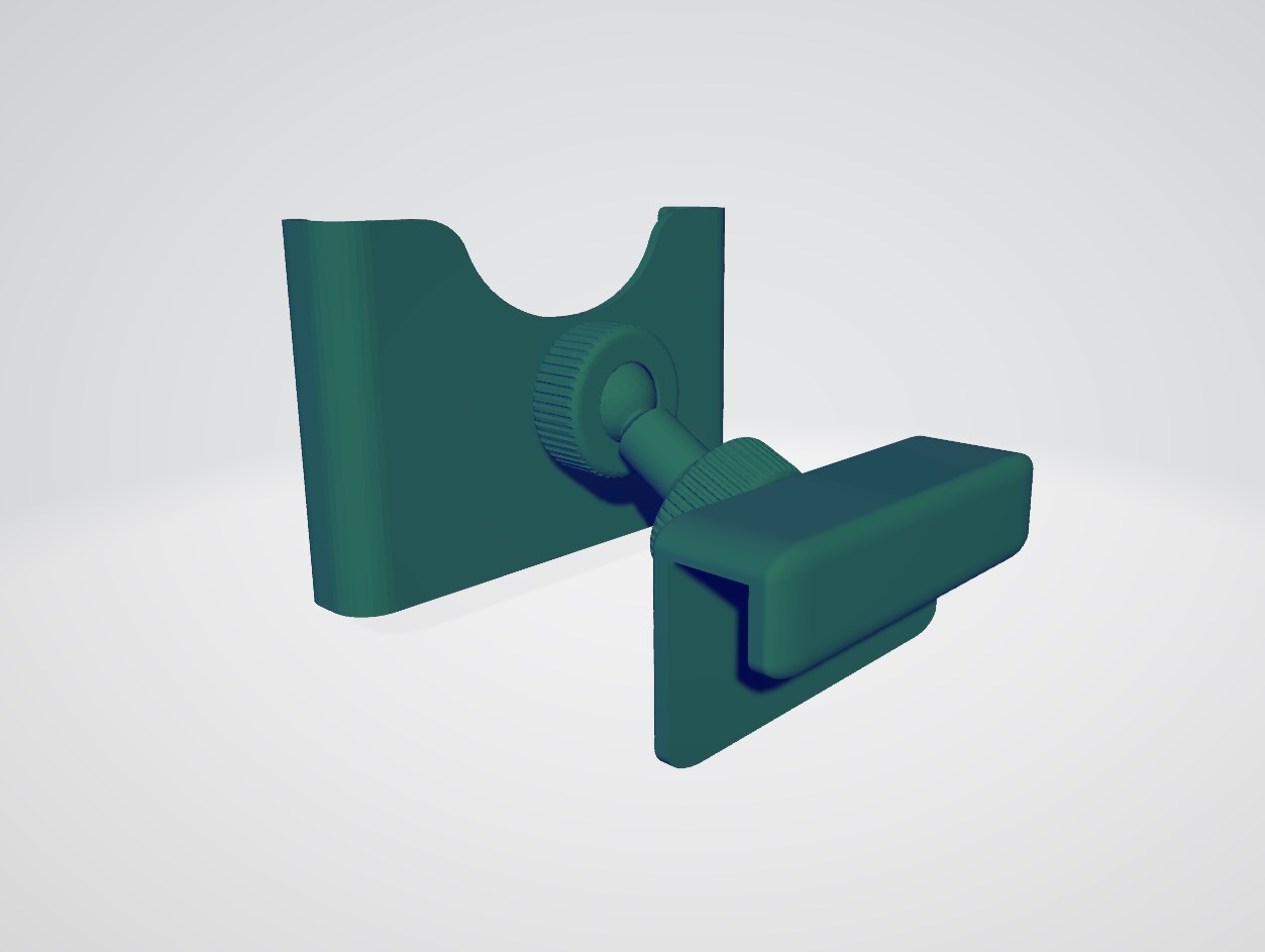 Phone mount on back of monitor by 3D Magic | Download free STL model ...