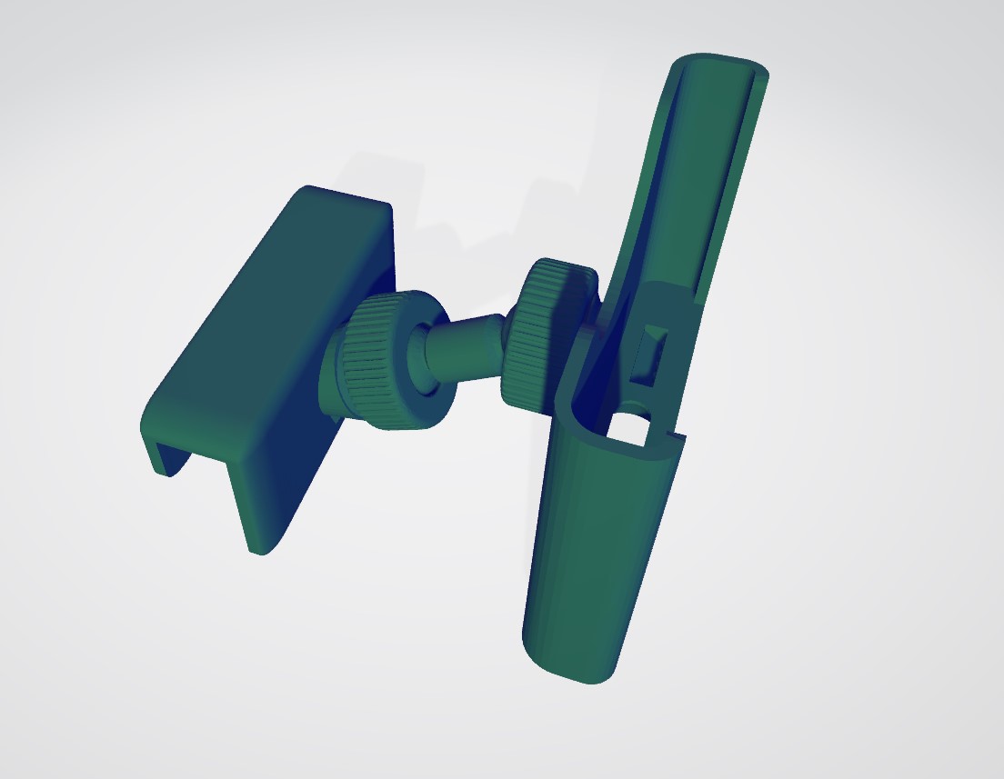 Phone mount on back of monitor by 3D Magic | Download free STL model ...