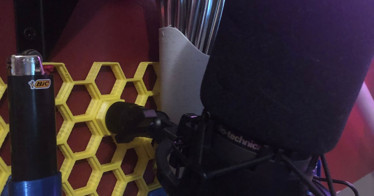 HSW - 3/8 Microphone Bolt Insert by Winter Gray | Download free STL ...