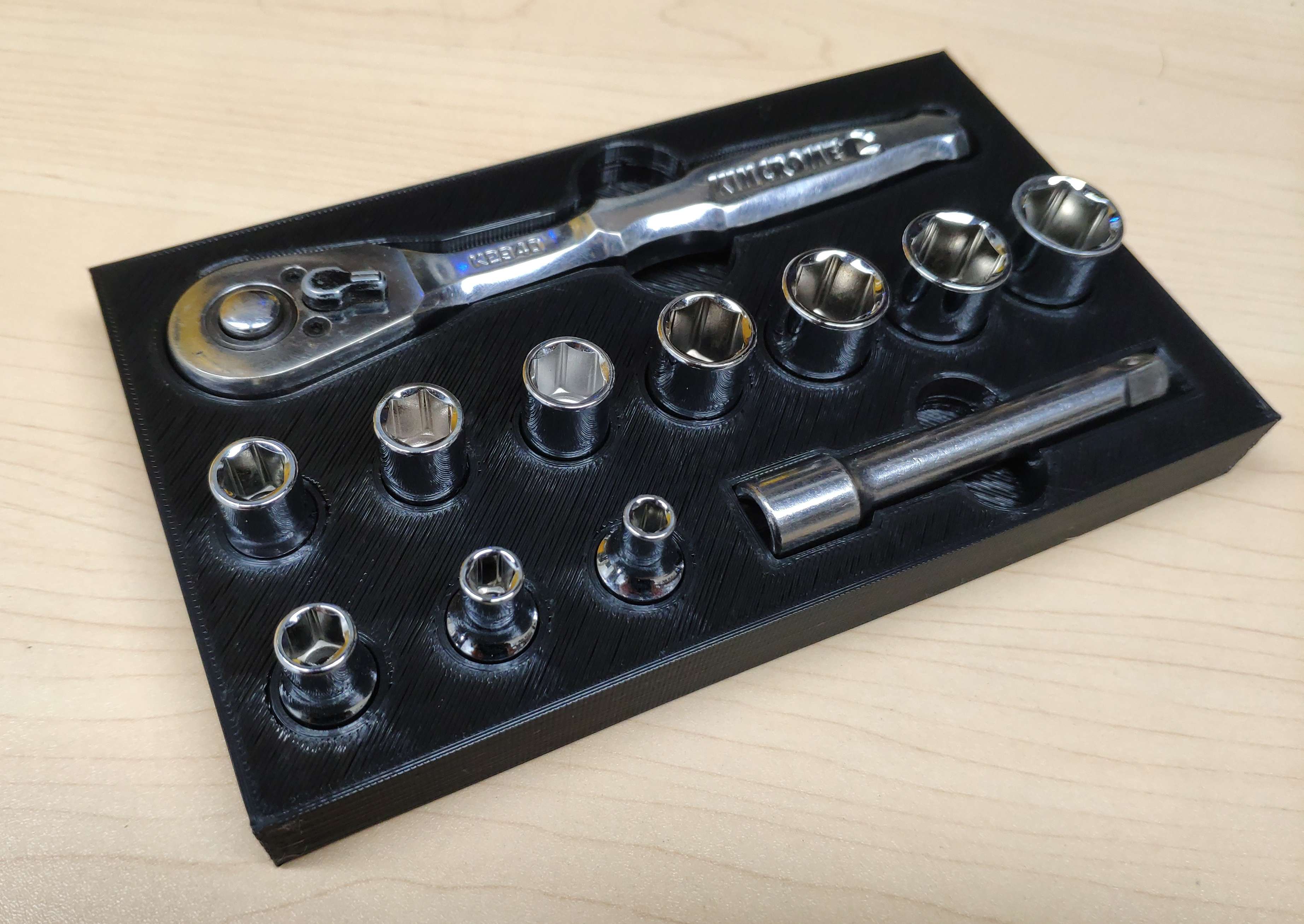 Kincrome 1/4" Socket Set Tray by Craigs Workshop | Download free STL ...