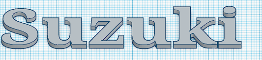 Suzuki Schriftzug by Luc1f3r | Download free STL model | Printables.com