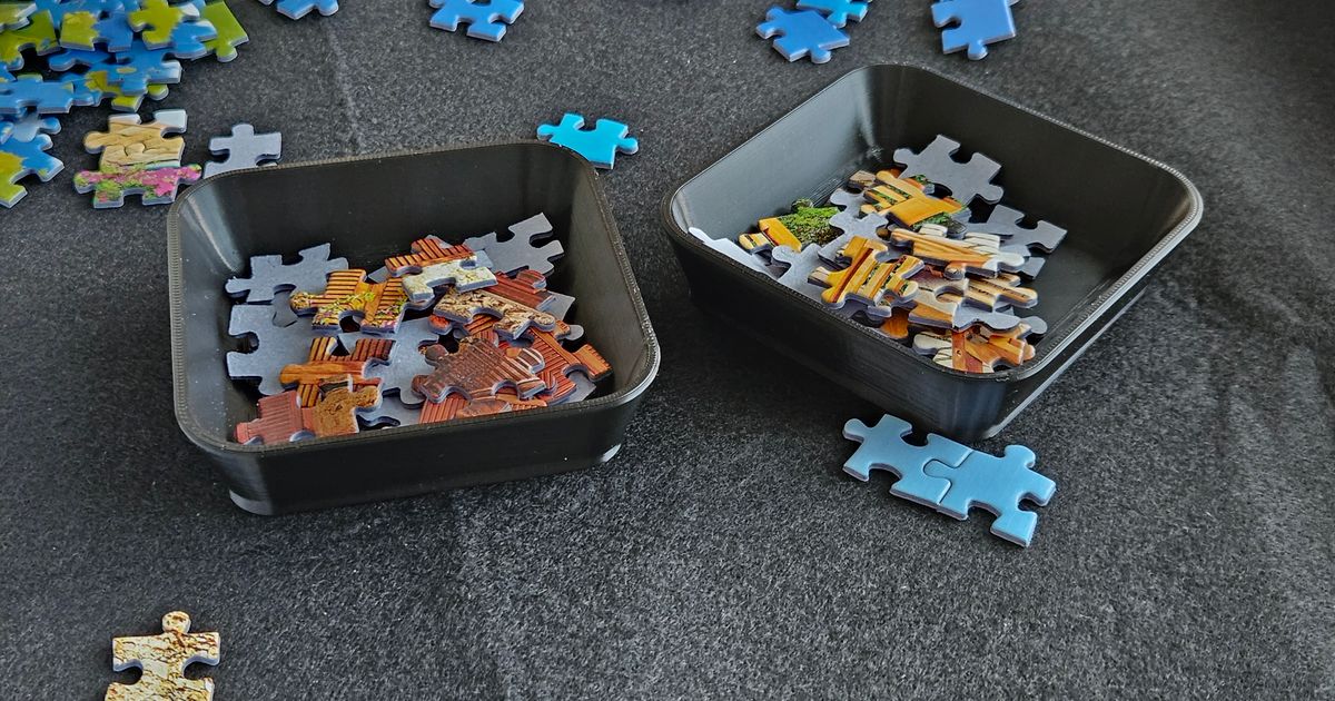 Puzzle piece organizer by awde | Download free STL model | Printables.com