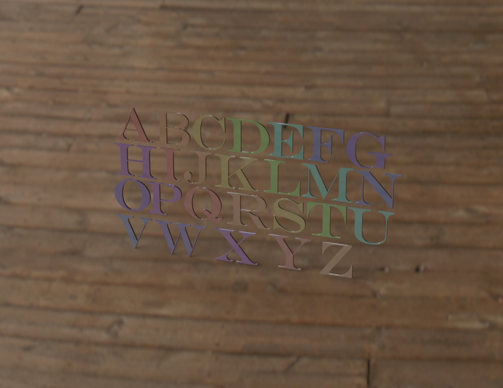 ABC 3D Typography Collection Engravers Font by slavik kopanov ...