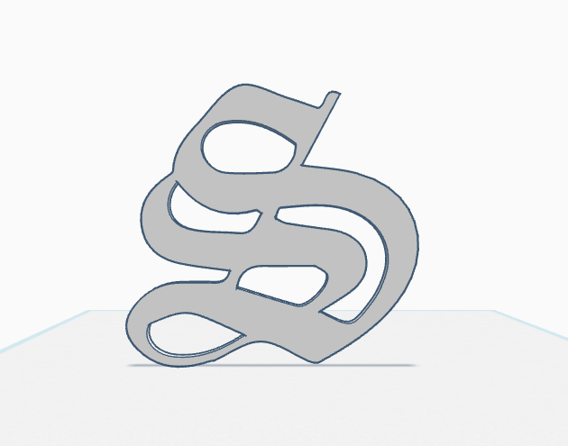 Typography S by Saleh | Download free STL model | Printables.com