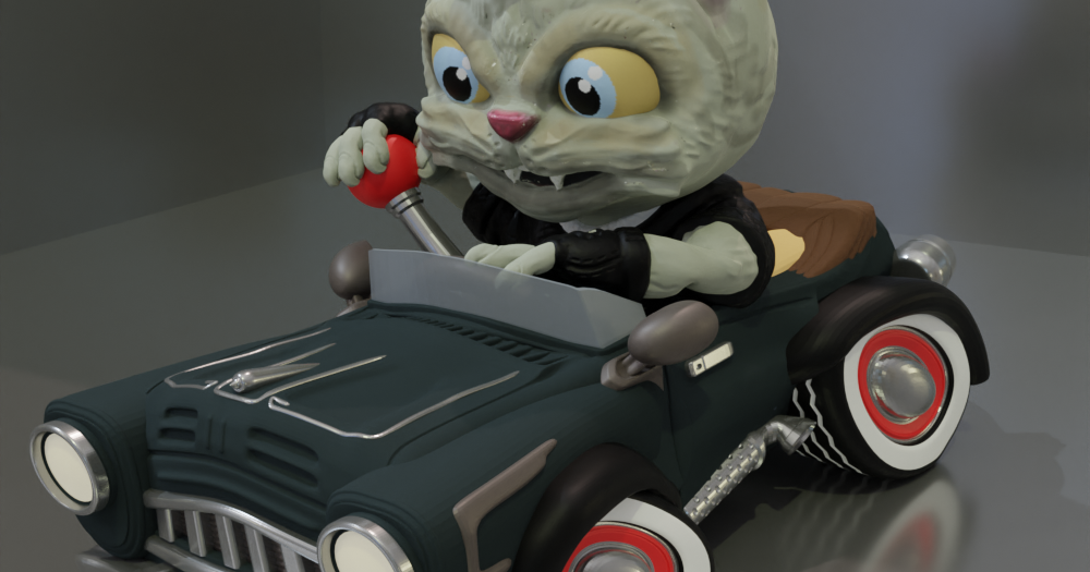 Rockabilly Cat Rod by Mehdals by Mehdals | Download free STL model ...