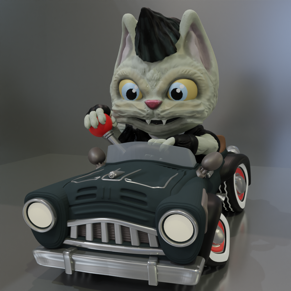 Rockabilly Cat Rod by Mehdals by Mehdals | Download free STL model ...