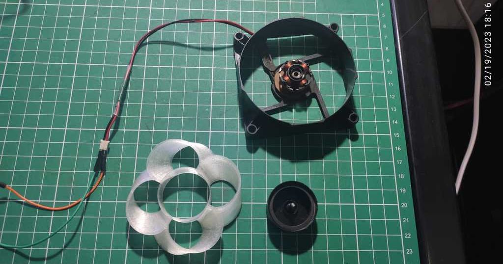 Toroidal cooling fan 80mm propeler by EduGomes | Download free STL ...