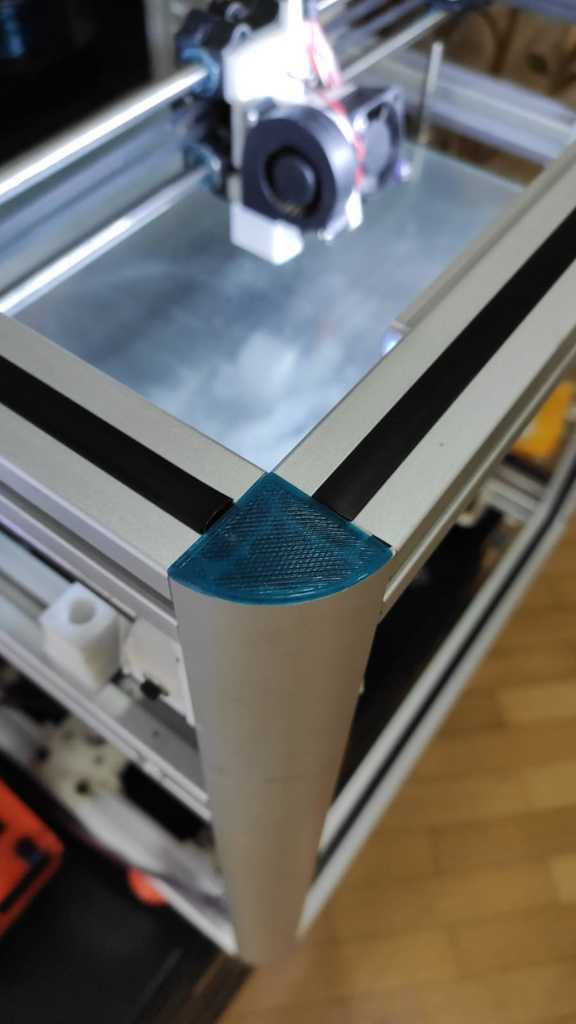 3030 Extrusion Cap Semicircular Corner by EduGomes | Download free STL ...