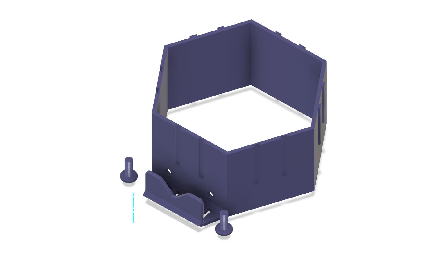 Clamp on Hex Cubby / Shelf by Ecobra | Download free STL model ...