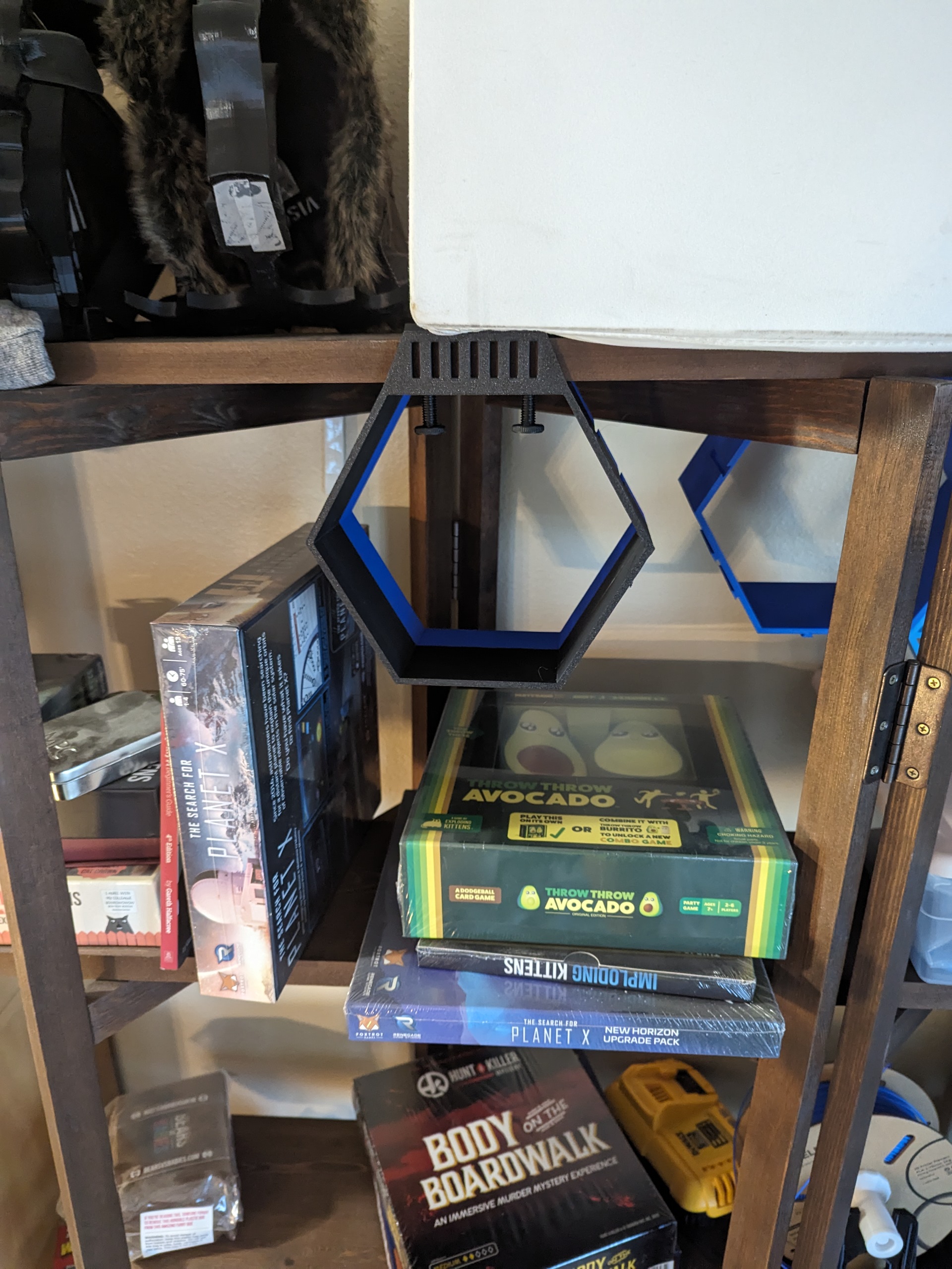 Clamp on Hex Cubby / Shelf by Ecobra | Download free STL model ...