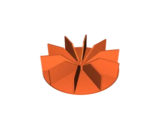 Impeller - Open Radial Blade by dtv.dev | Download free STL model ...