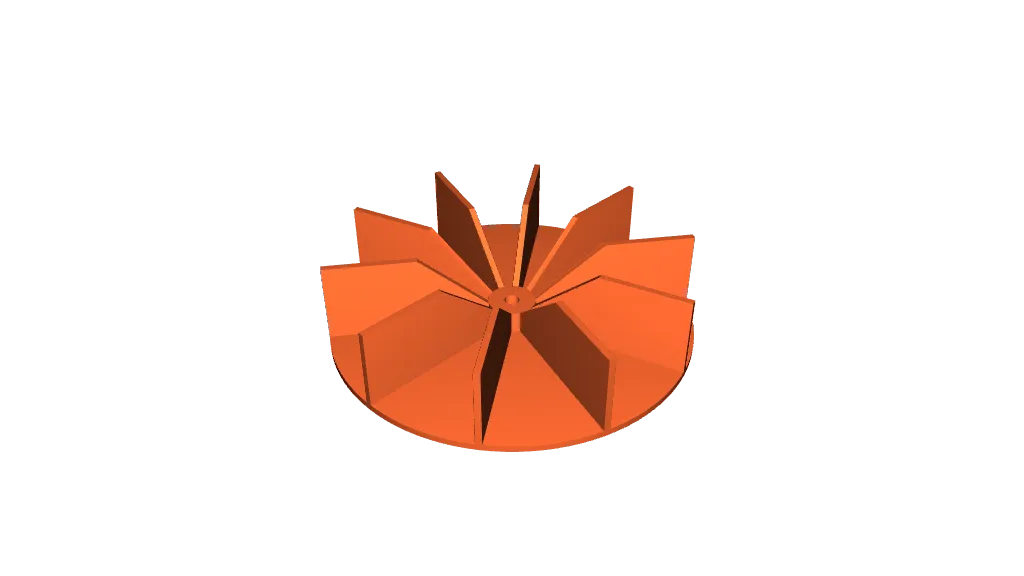 Impeller - Open Radial Blade by dtv.dev | Download free STL model ...