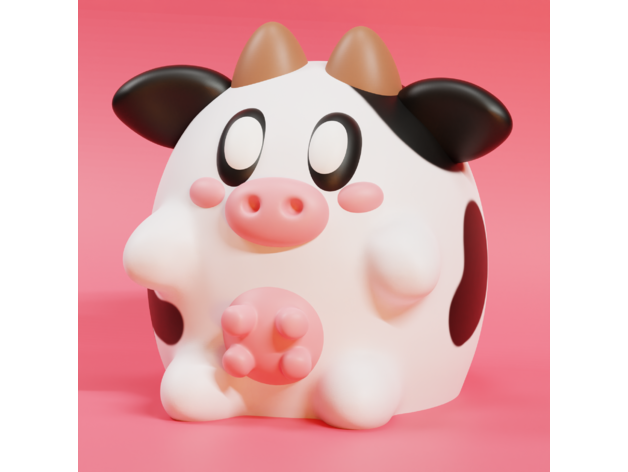 Cute Cow by D | Download free STL model | Printables.com