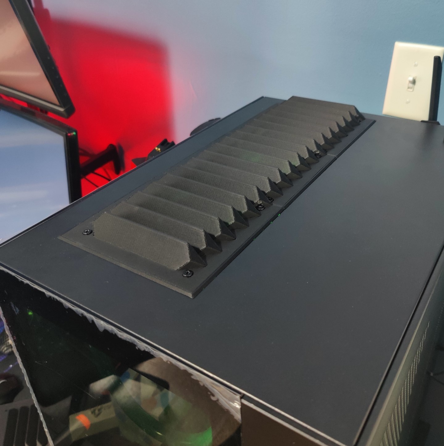 240mm or more angular louvre fan grill for PC case by Drakorex ...