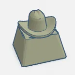 Cowboy Hat Keycap by BestDressedPest | Download free STL model ...
