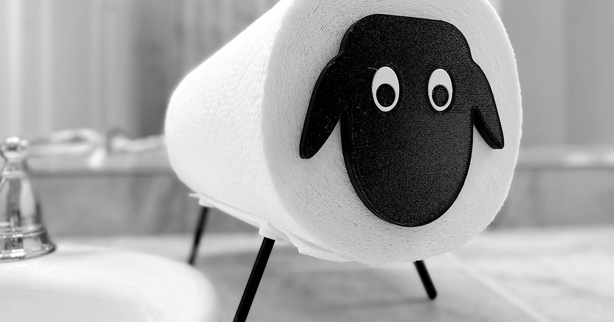 Paper Towel Sheep by Den | Download free STL model | Printables.com