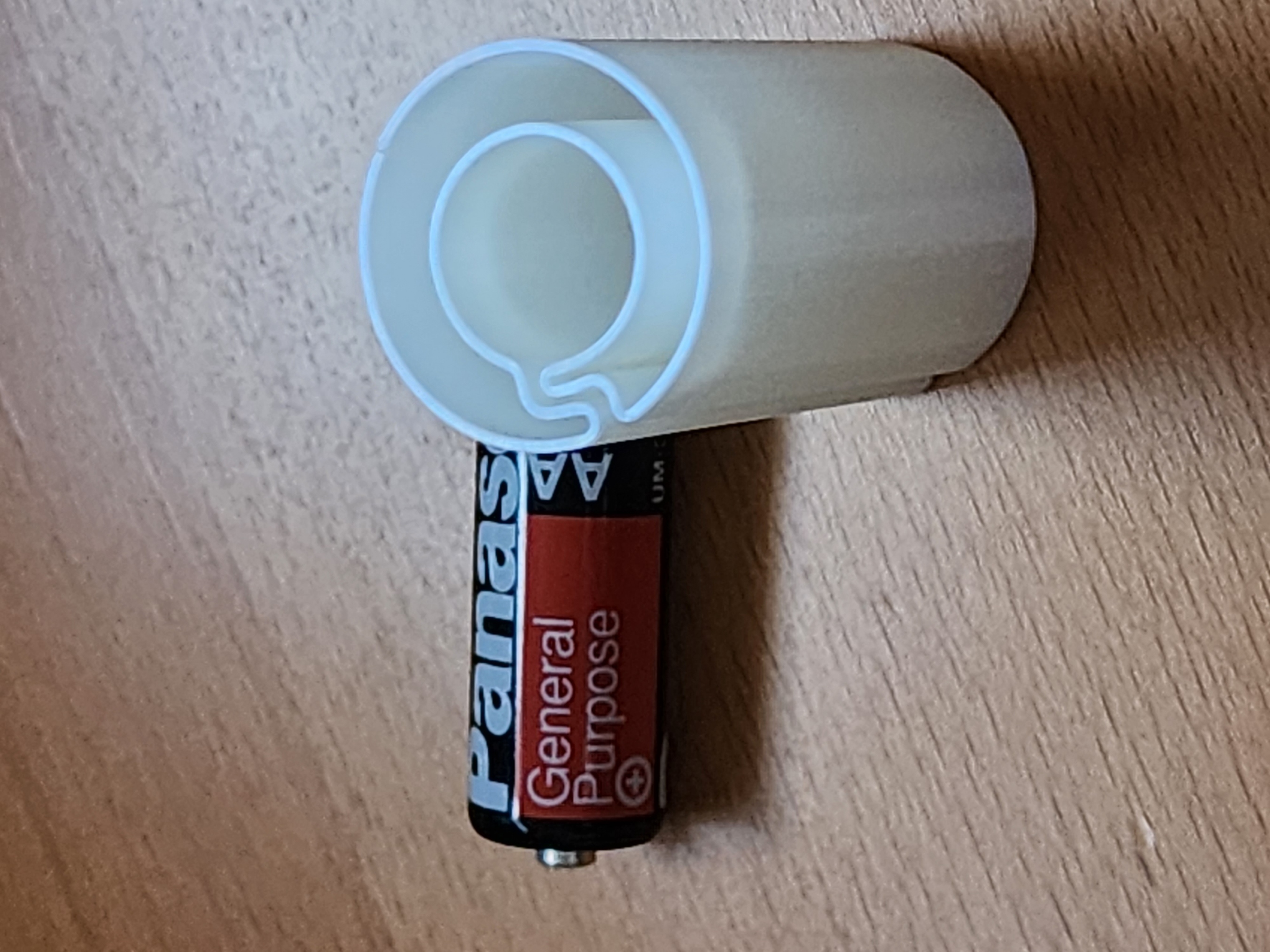 AA to C cell battery adapter by Joe | Download free STL model ...