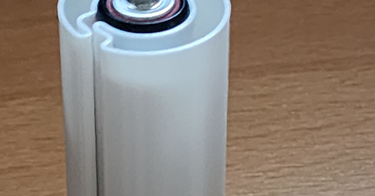 AA to C cell battery adapter by Joe | Download free STL model ...