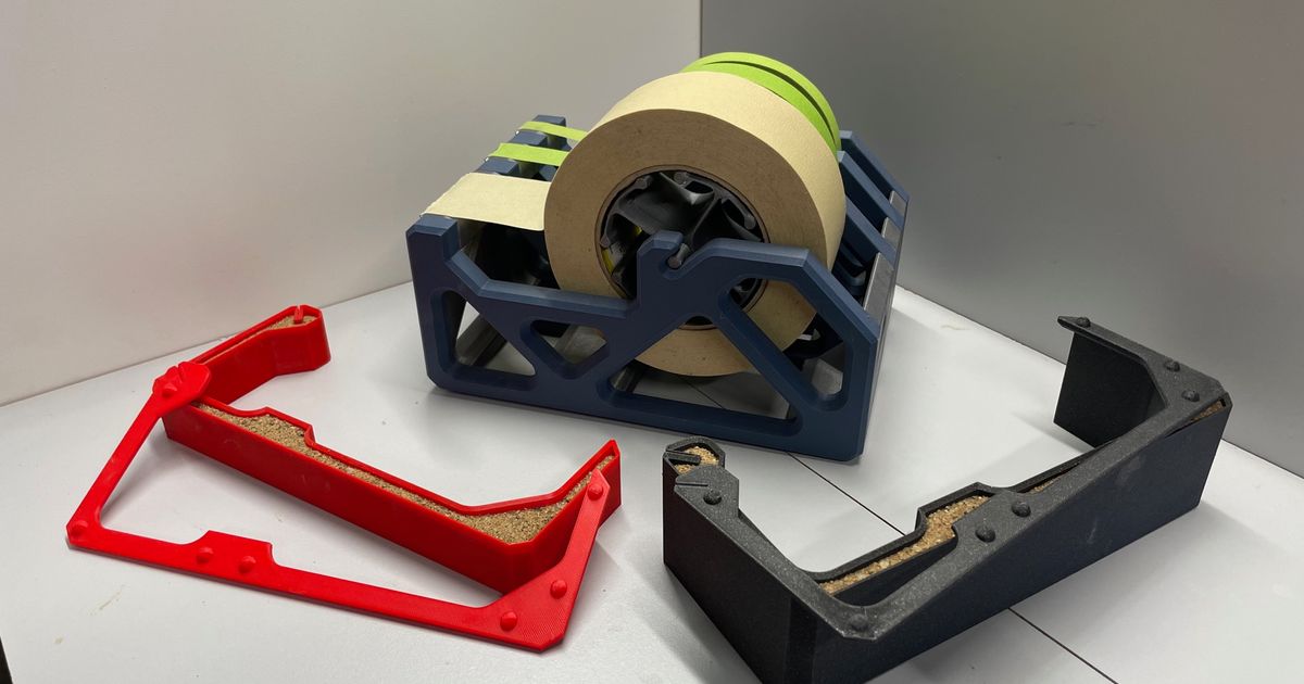 Heavy(er) Base for Tape Dispenser, Multi-size/Modular by Miguel M ...