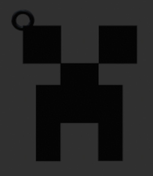 Creeper logo keychain quick print by Kabir Utreja | Download free STL ...